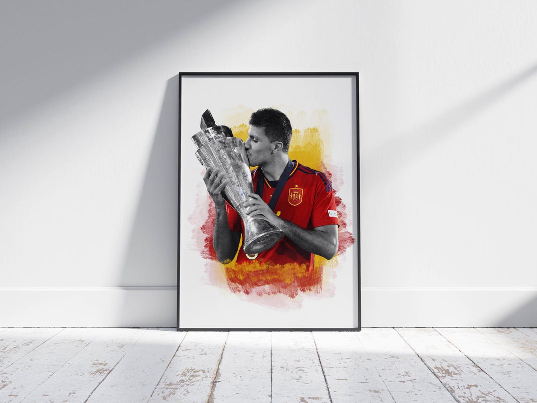 Rodri Poster, Digital Soccer Poster, Digital Football Print, Digital ...