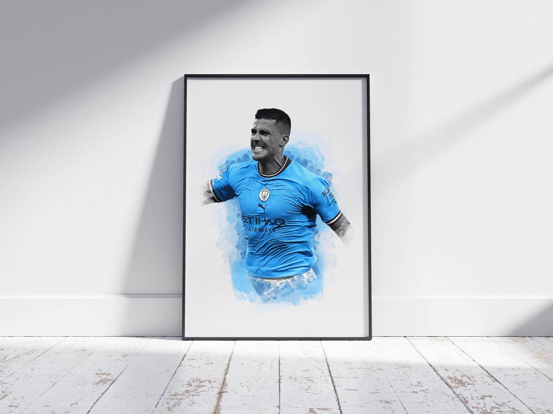 Rodri Poster, Digital Soccer Poster, Digital Football Print, Digital ...