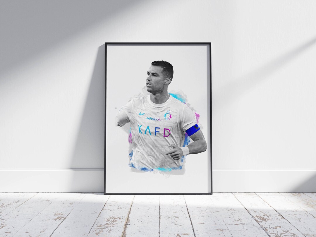 Cristiano Ronaldo Poster, Digital Soccer Poster, Digital Football Print ...