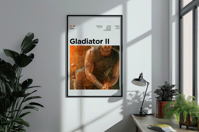 Gladiator 2 Poster, Digital Movie Poster, Digital Movie Print, Digital ...