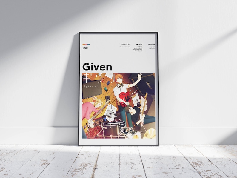 Given Poster, Digital Anime Poster, Digital Anime Print, Digital Film ...