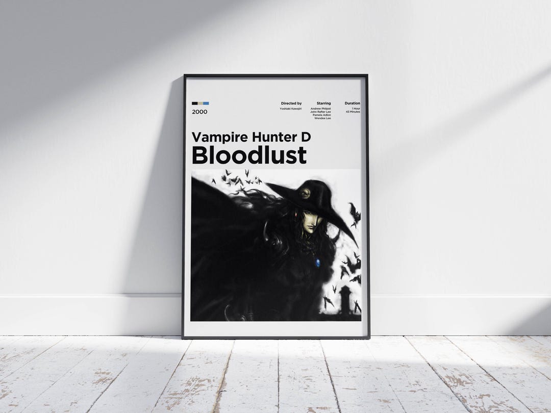 Vampire Hunter D Bloodlust Poster, Digital Anime Poster, Digital Anime ...