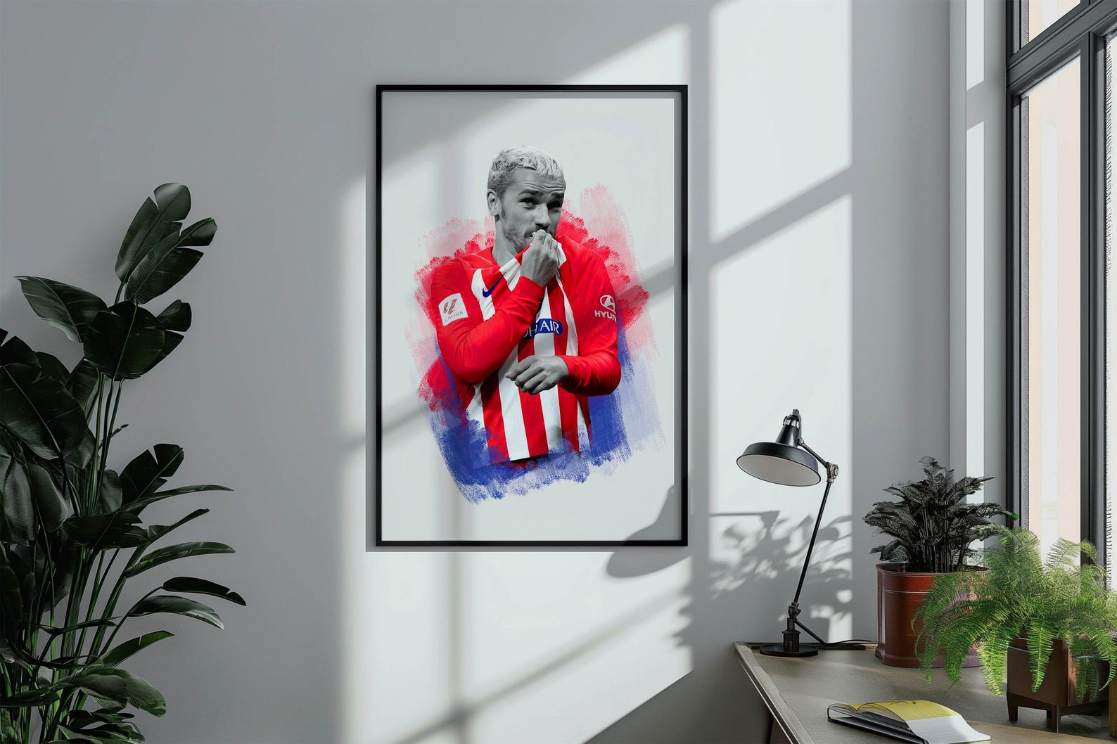Antoine Griezmann Poster, Digital Soccer Poster, Digital Football Print ...