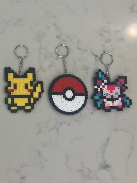 Anna Keychain, Handmade, Perler Bead Keychain, Fuse Bead Charm ...