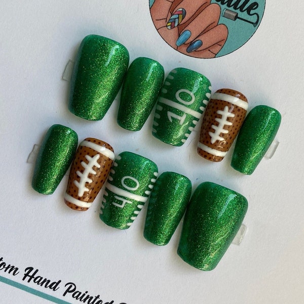 Football Nails - Etsy