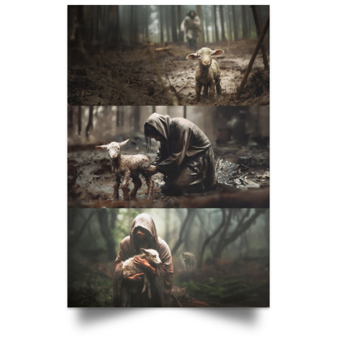Good Shepherd With Lamb Photo Print, Christian Wall Decor - Etsy