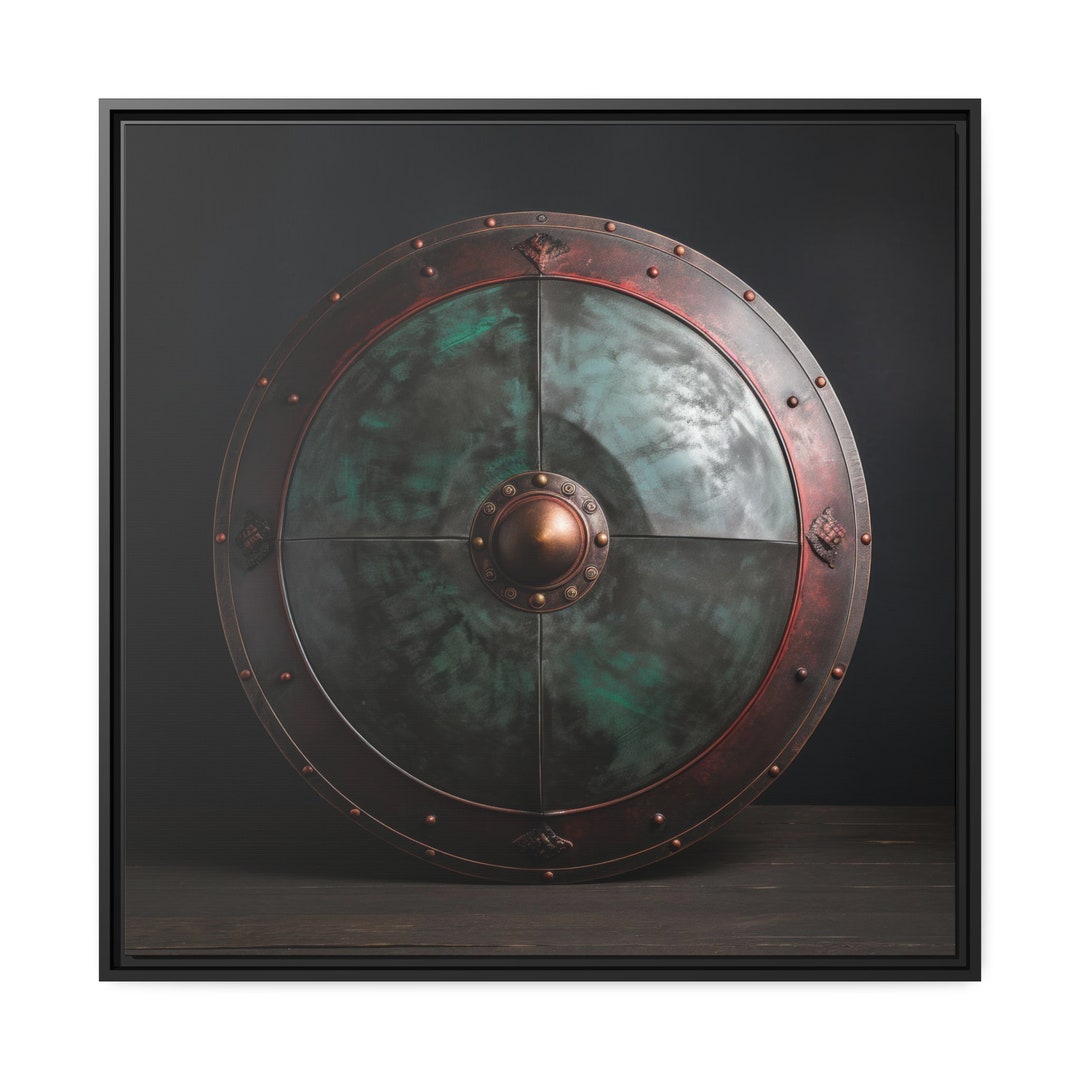 Armor of God Shield Canvas, Black Framed Christian Wall Art - Etsy