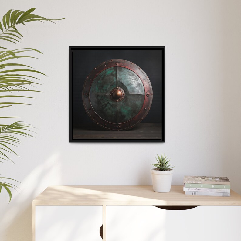 Armor of God Shield Canvas, Black Framed Christian Wall Art - Etsy