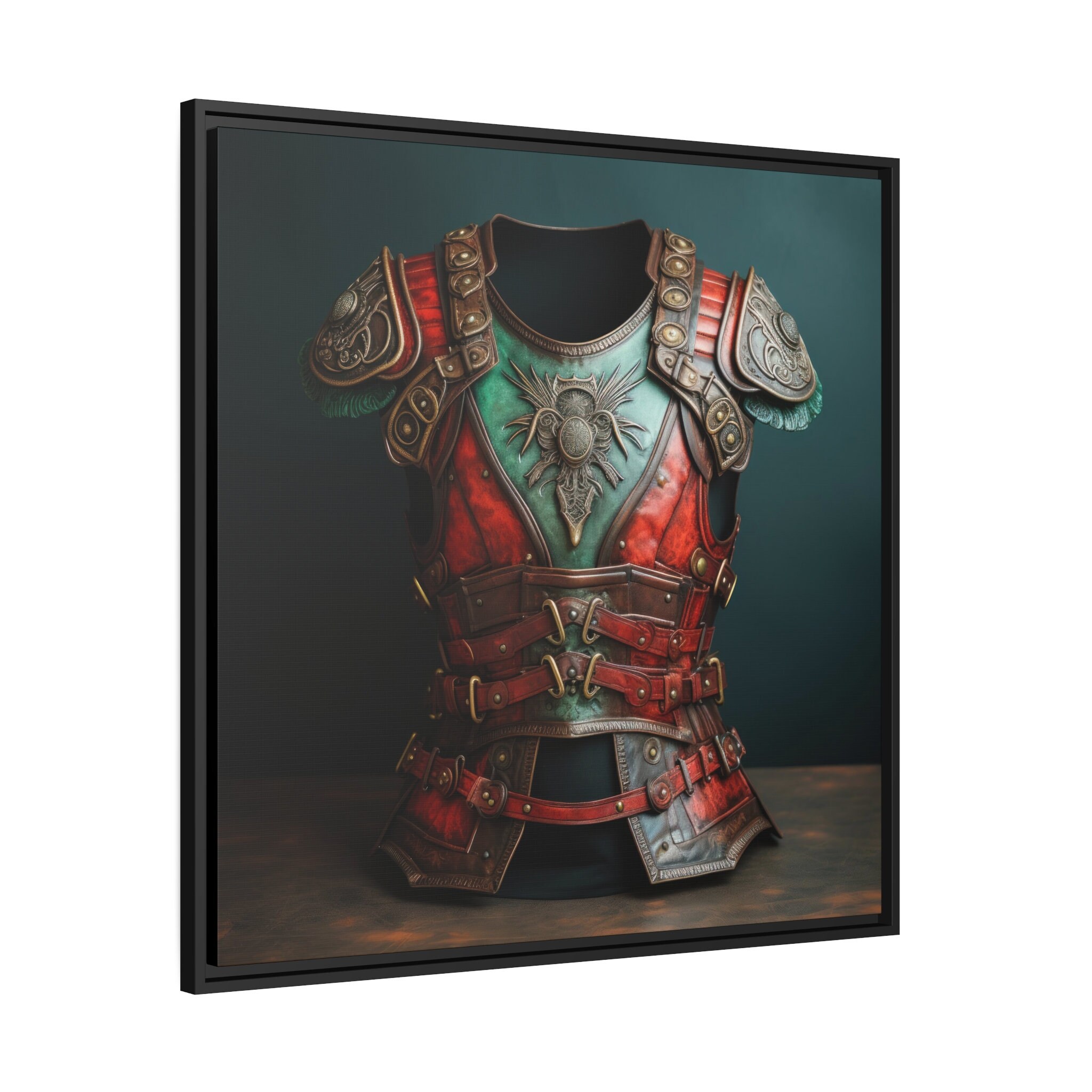 Armor of God Black Framed Canvas Dark Colors Christian Bible Verse ...