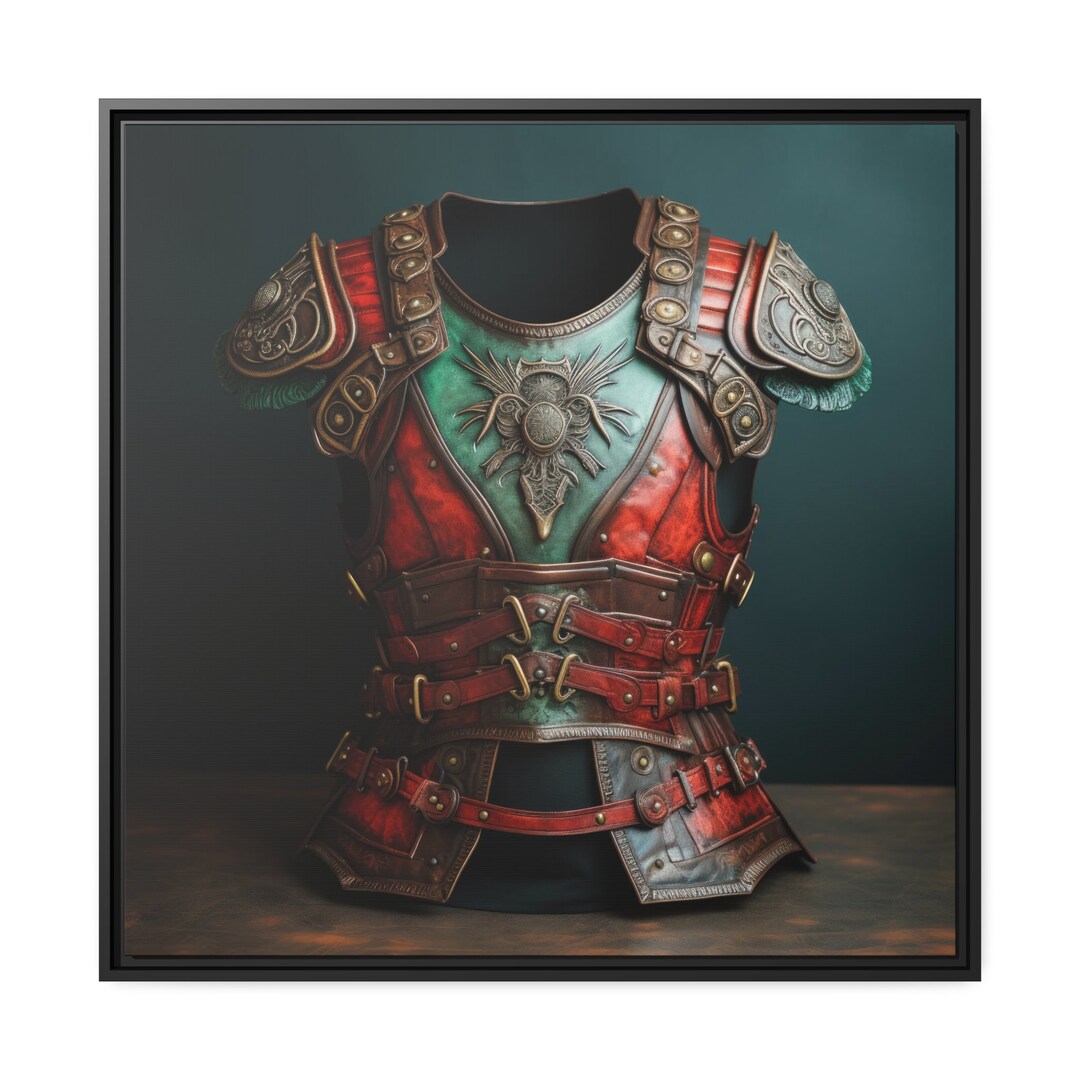 Armor of God Black Framed Canvas Dark Colors Christian Bible Verse ...