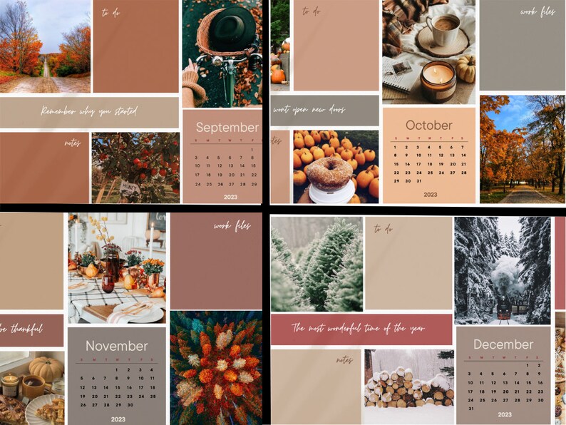 2023 Monthly Desktop Calendar Wallpaper | Minimal Neutral Calendar and ...