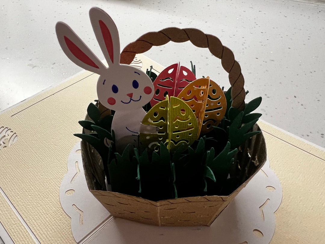 Easter Bunny Pop up Card - Etsy