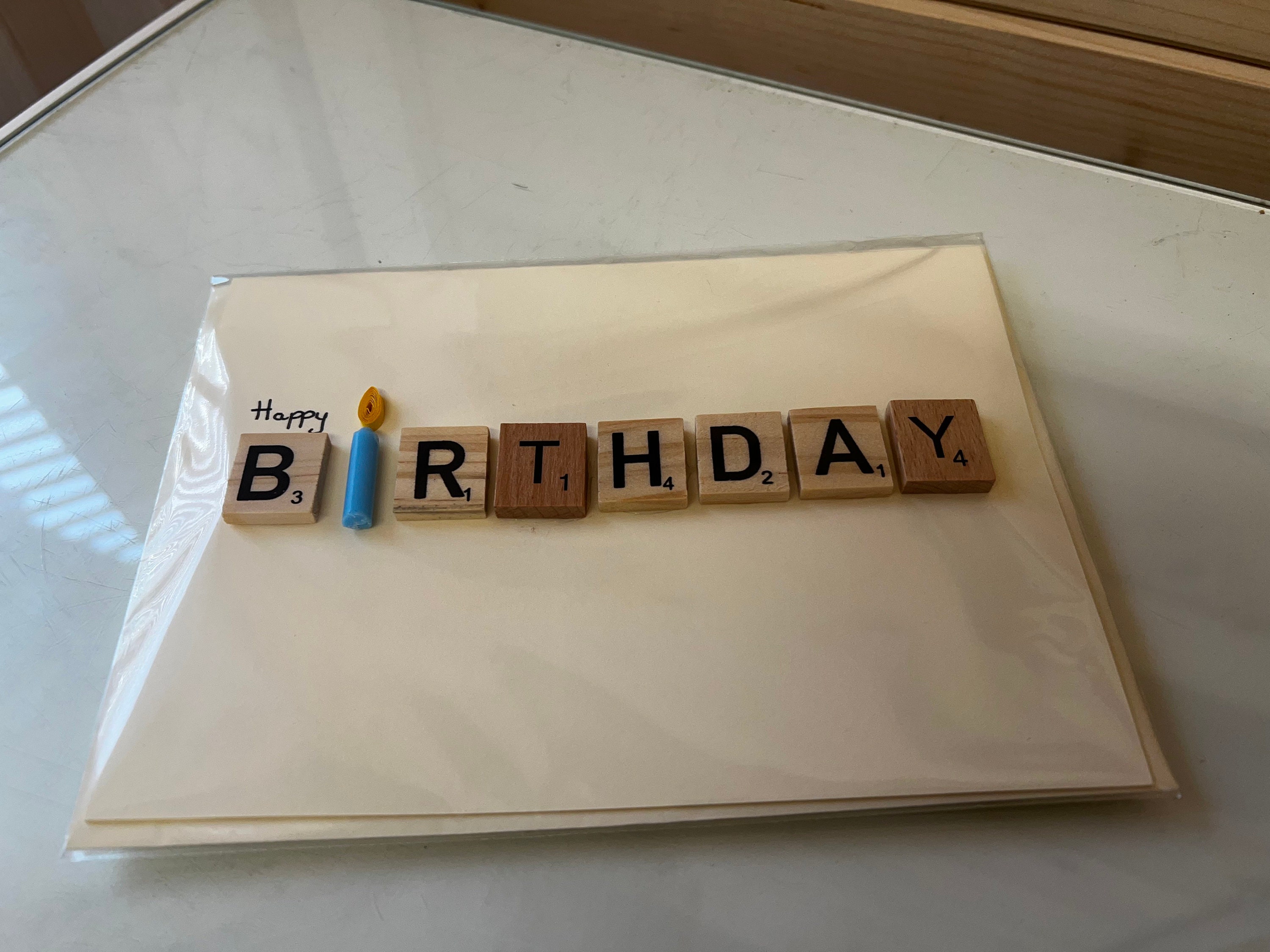 Happy Birthday Scrabble Greetings Card - Etsy UK
