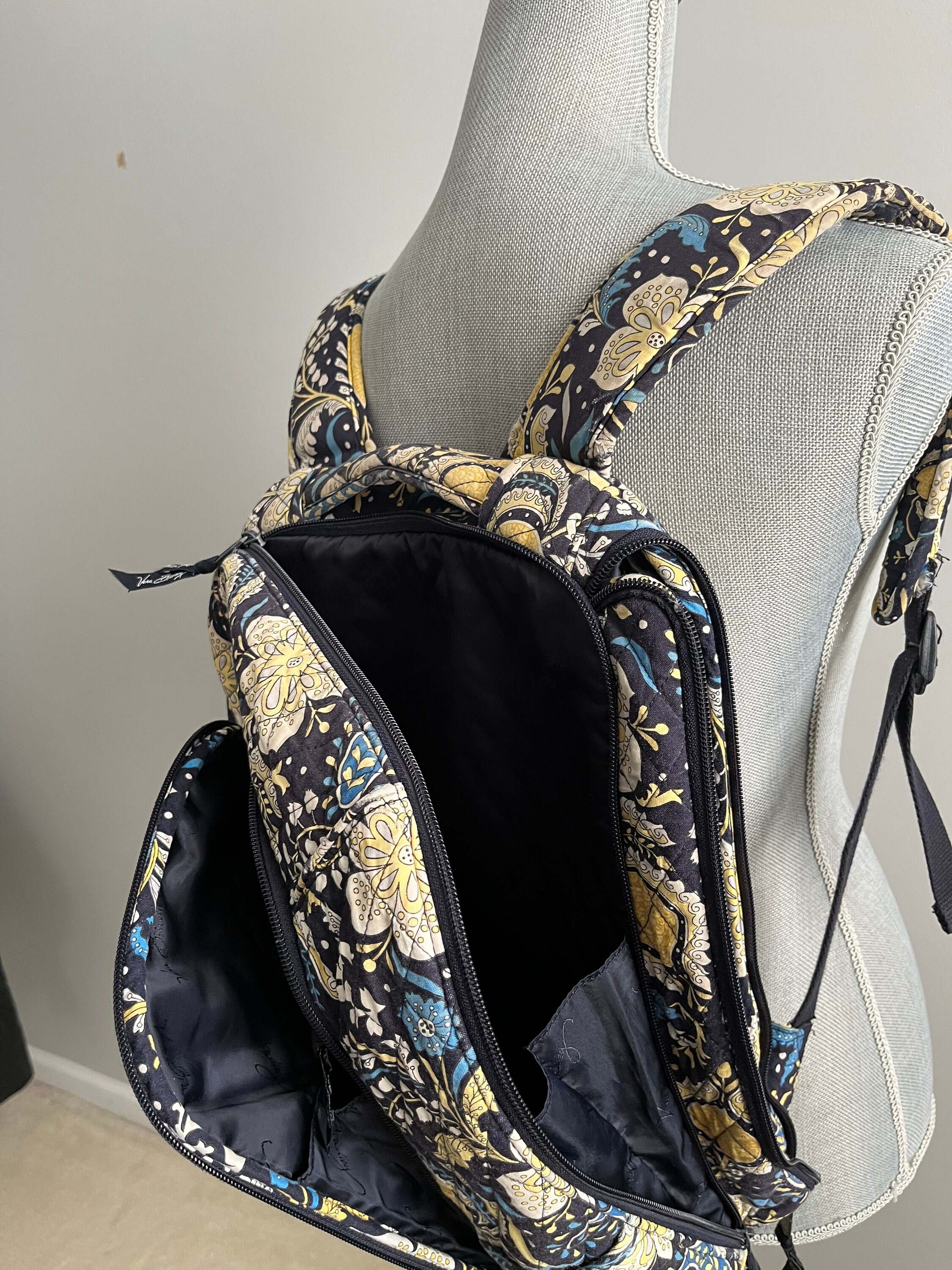 Vera Bradley XL Campus Backpack Has Laptop Padded Compartment - Etsy