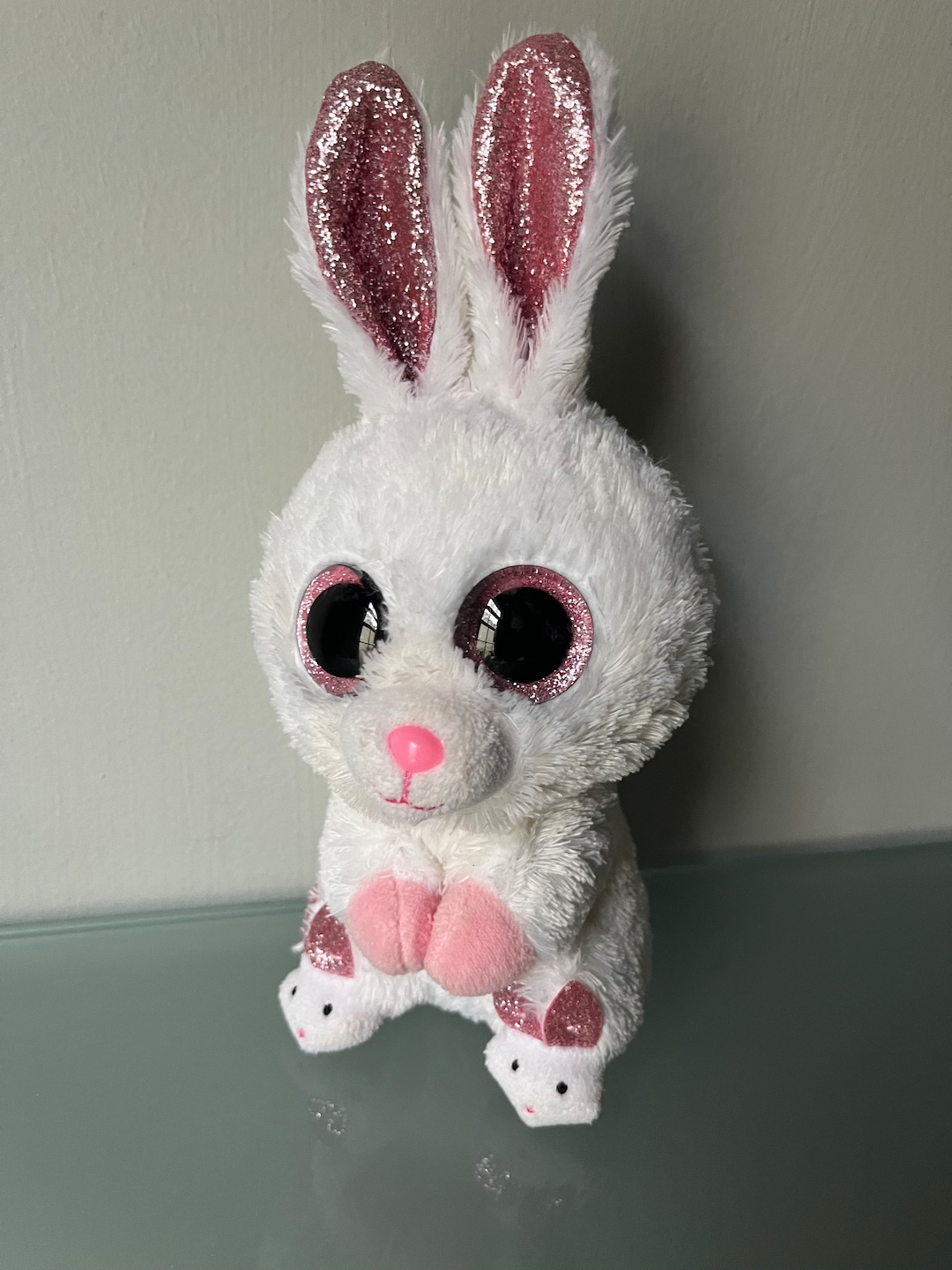 Vintage Ty Beanie Boo 'slippers' Rabbit (medium 9 Inch - Etsy
