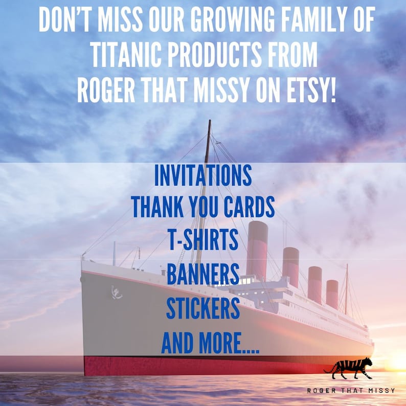 TITANIC Party Cake Topper W Lifeboats and Accessories! TITANIC Party ...