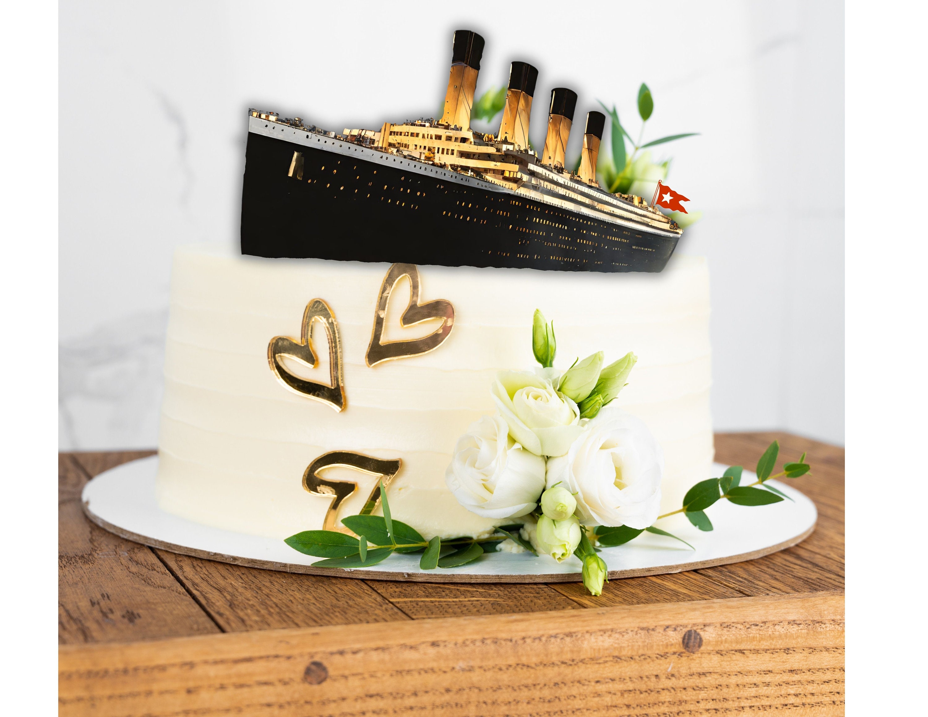 TITANIC Signature Cake Topper and Accessories- TITANIC Birthday ...