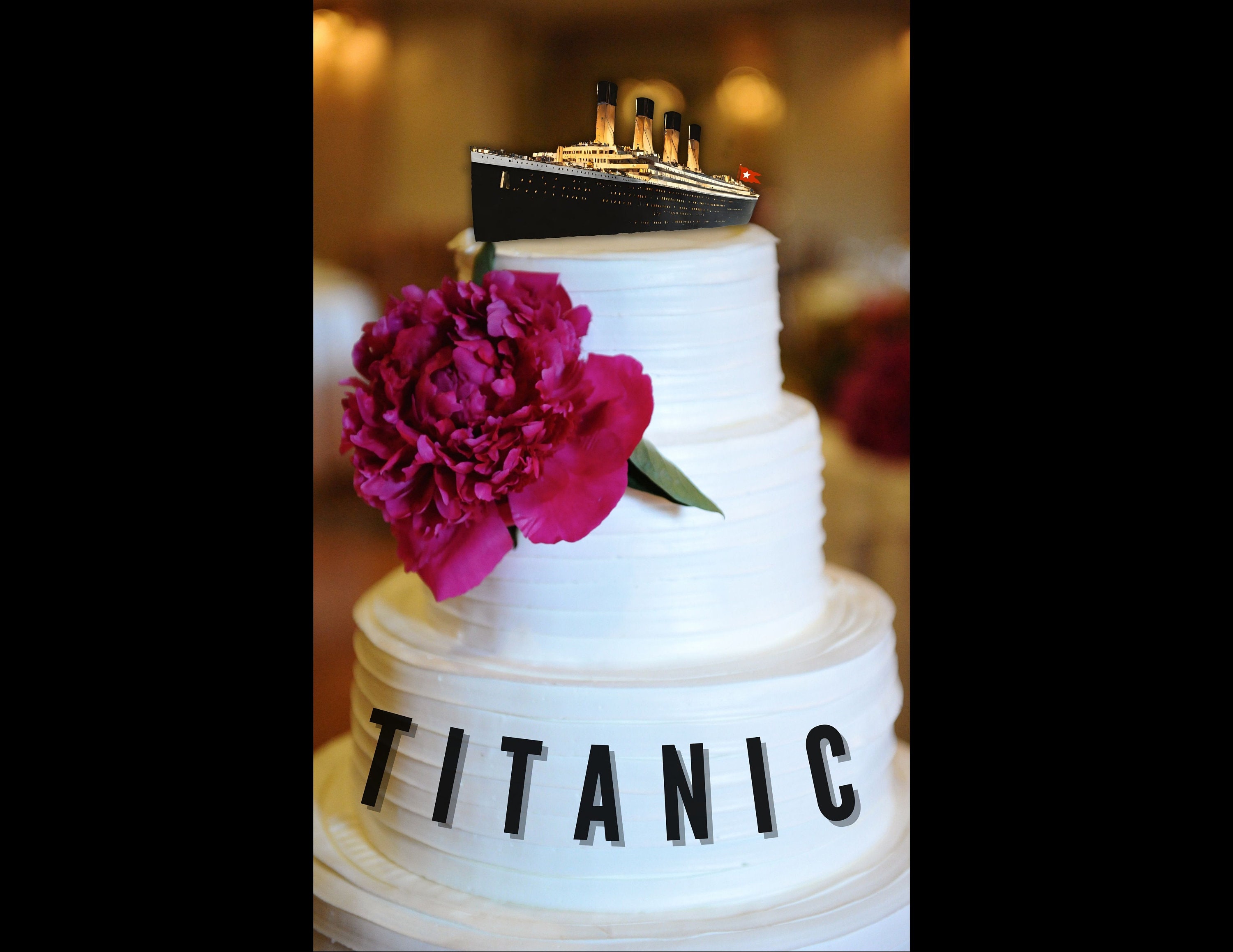TITANIC Signature Cake Topper and Accessories- TITANIC Birthday ...