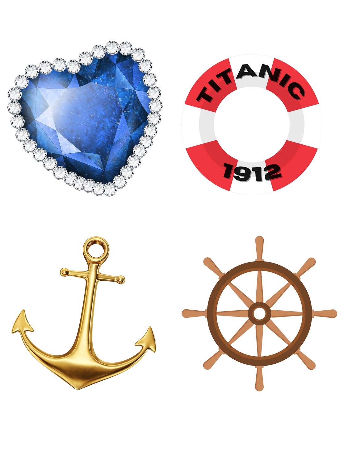 TITANIC Party Cake Topper Starry Night and Accessories TITANIC Party ...