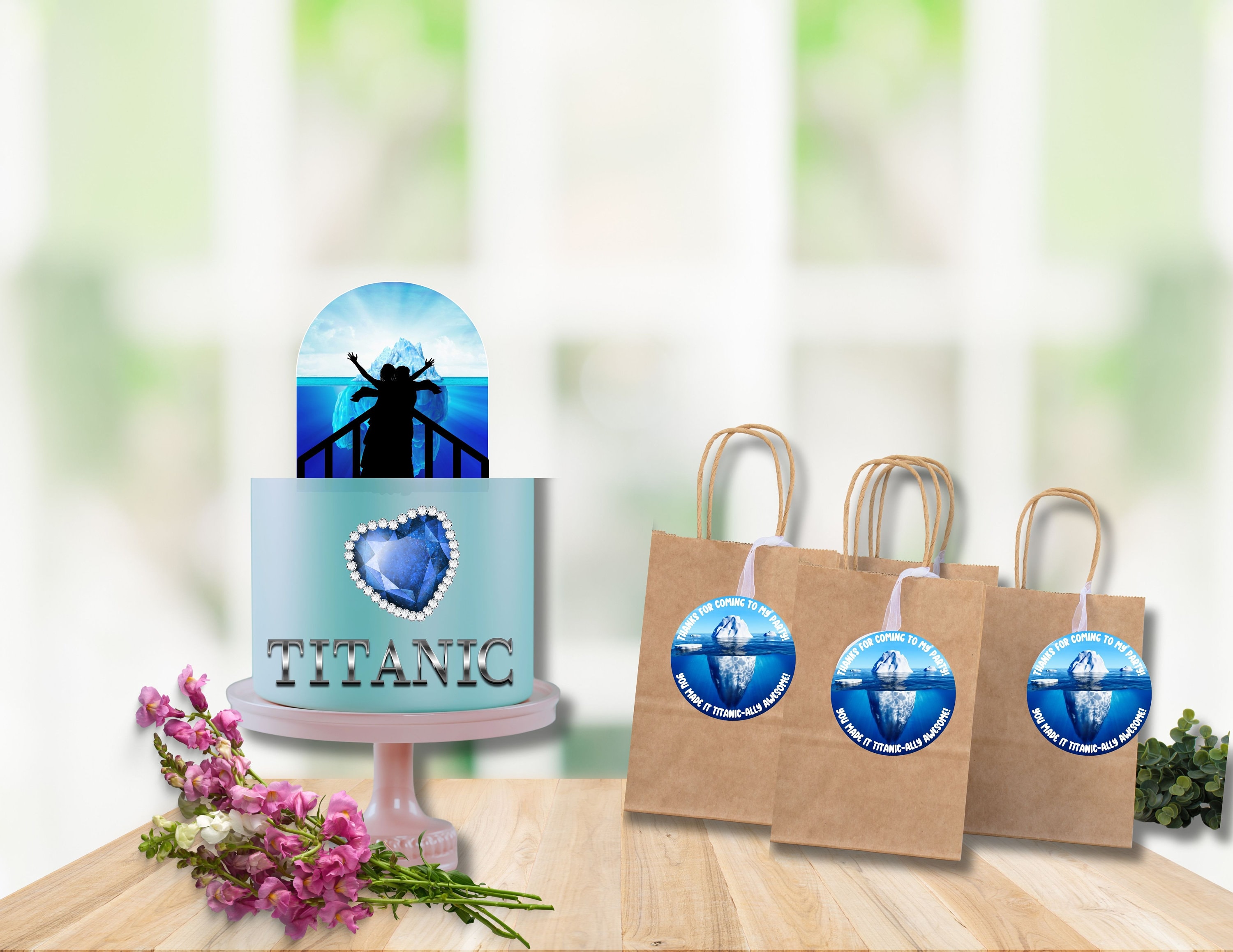 TITANIC Jack and Rose Cake Topper + Accessories! TITANIC Party ...