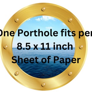 TITANIC Printable Portholes, Nautical Party Decor, Titanic Party Decor ...
