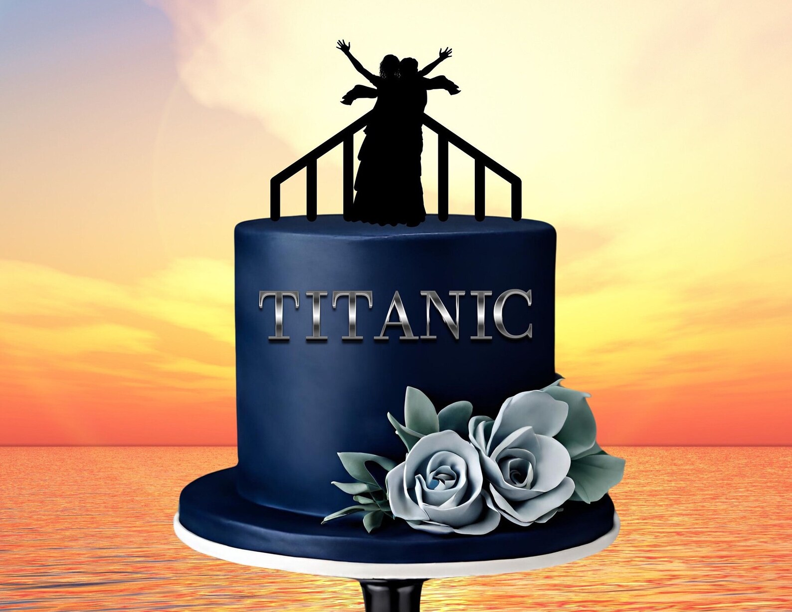 TITANIC Jack and Rose Cake Topper + Accessories! TITANIC Party ...