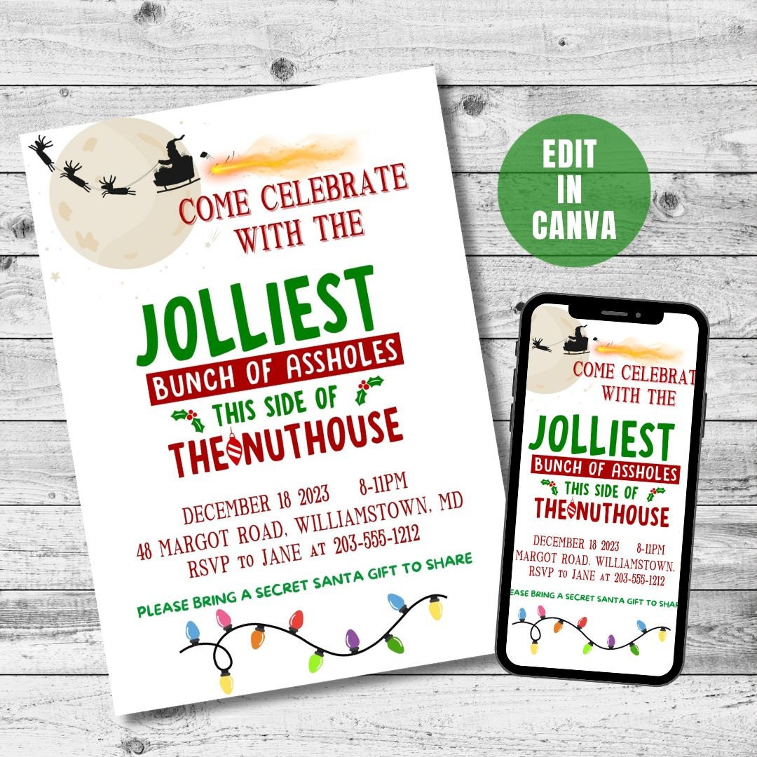 Griswold Christmas Invitation Printable Clark Griswold Christmas ...