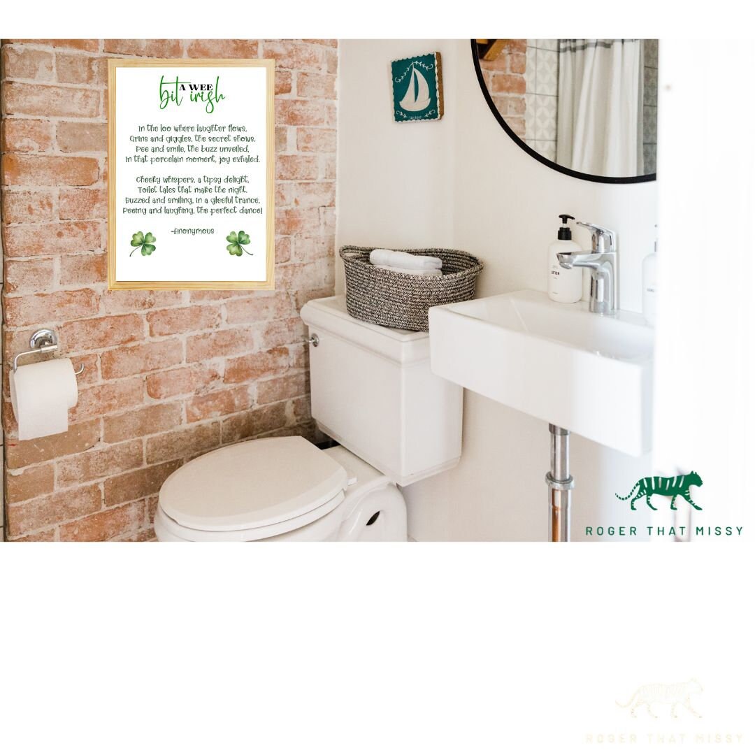 St Patrick Day Funny Pee Loo Poems, Printable Wall Art, Irish Print ...