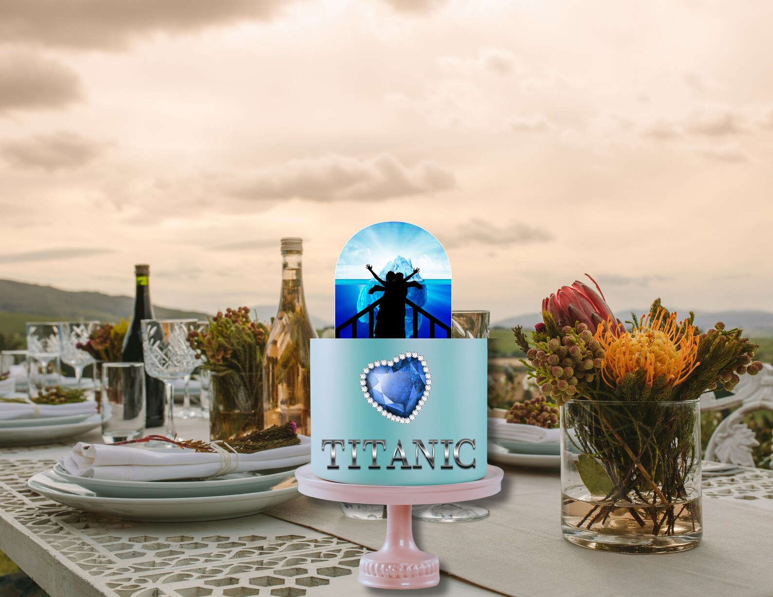 TITANIC Jack and Rose Cake Topper + Accessories! TITANIC Party ...