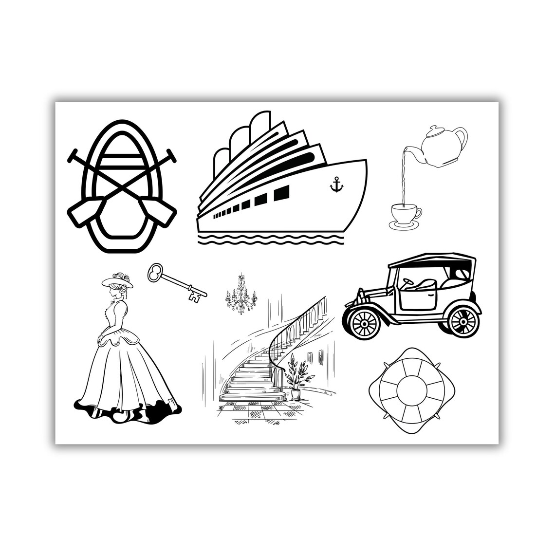 TITANIC Games Bundle-who Said That-trivia-crosswords-word Search ...