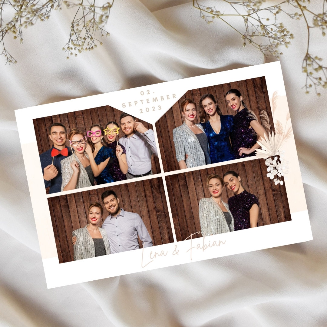 Photo Booth Template I Wedding I Photo Booth I Layout I Design I ...