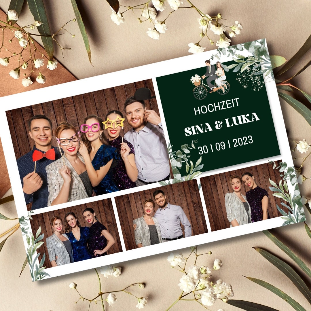 Photo Booth Template 4x6 I Wedding I Photo Box Layout I Photo - Etsy
