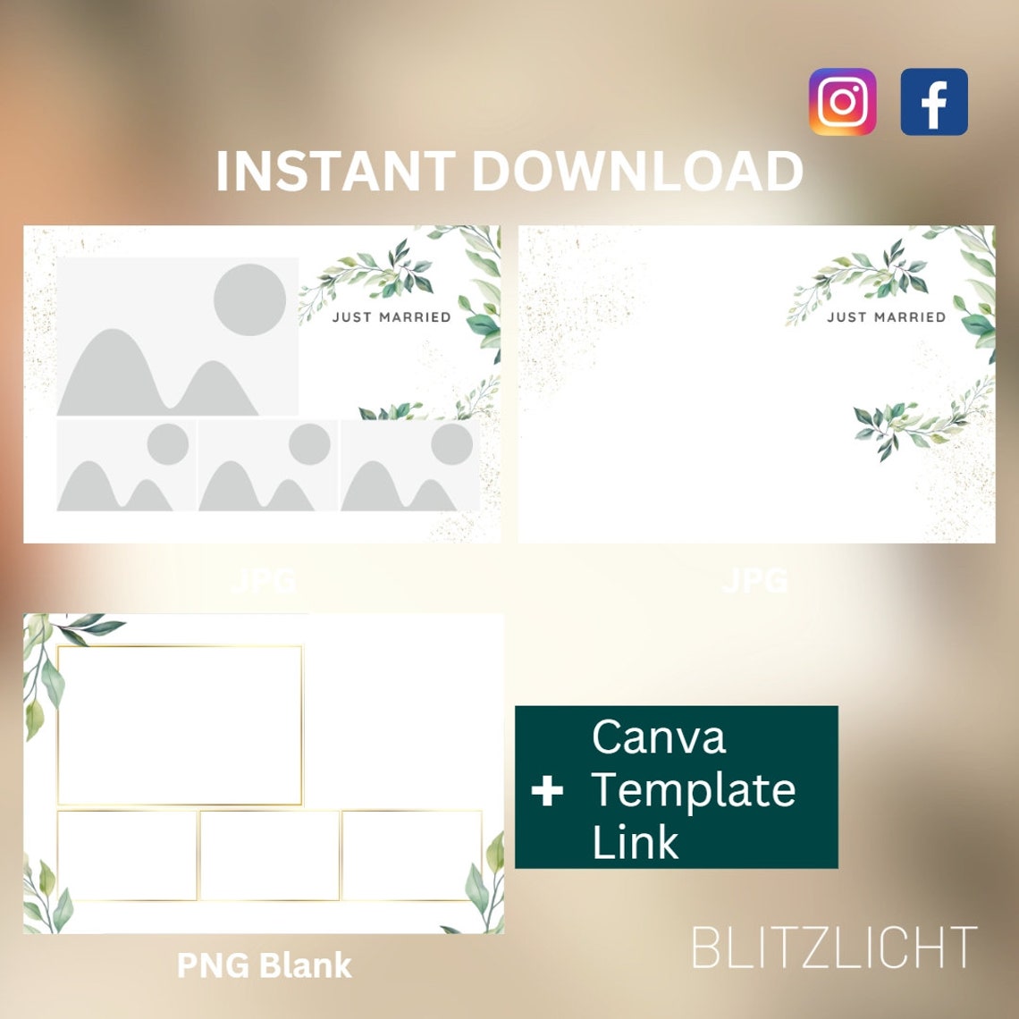 Photo Booth Template I Wedding I Photo Booth I Layout I Design I ...