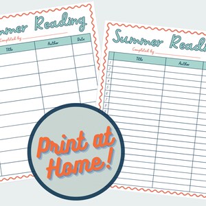Printable Summer Reading List | Reading Challenge | Colorful Summer ...