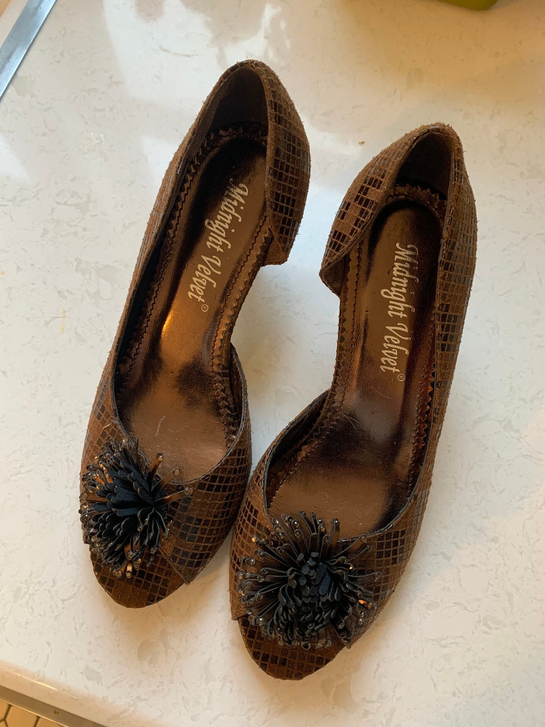Midnight Velvet Pumps - Etsy