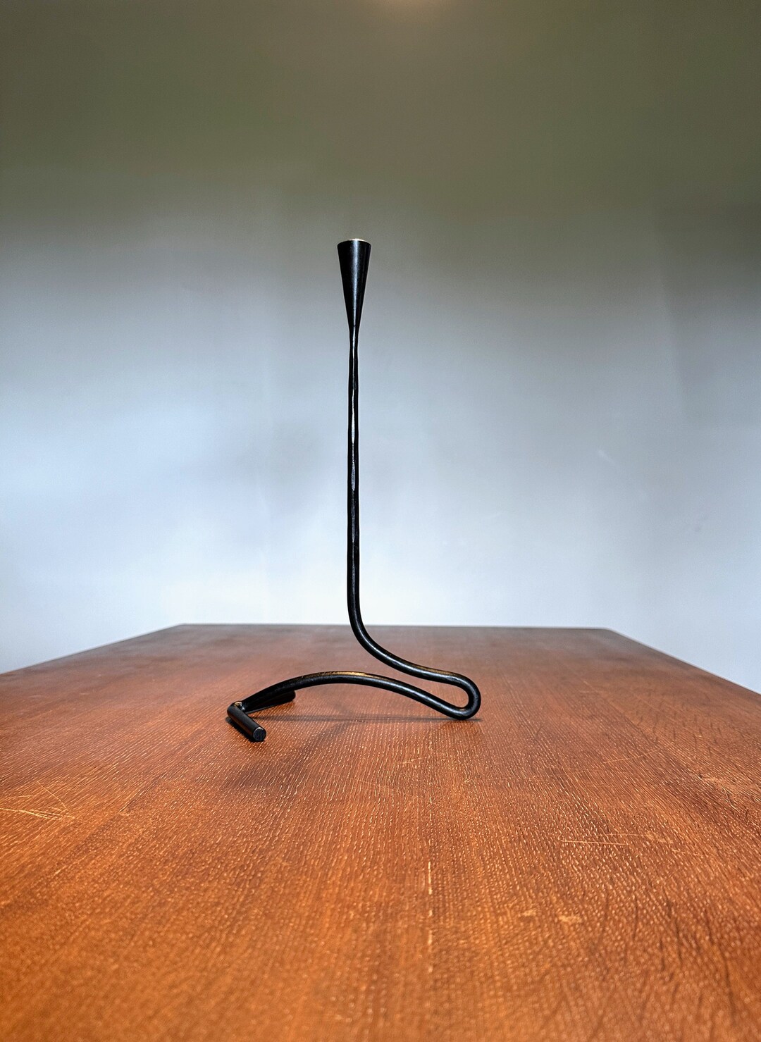 Hand Forged Iron Candle Stand - Candlestick - Etsy