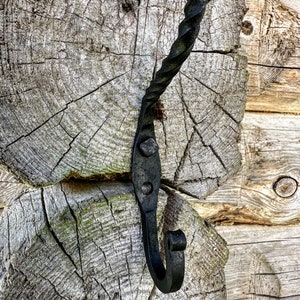 Hand-forged Wrought Iron Wall Hook | Custom-made | Rust-resistant ...