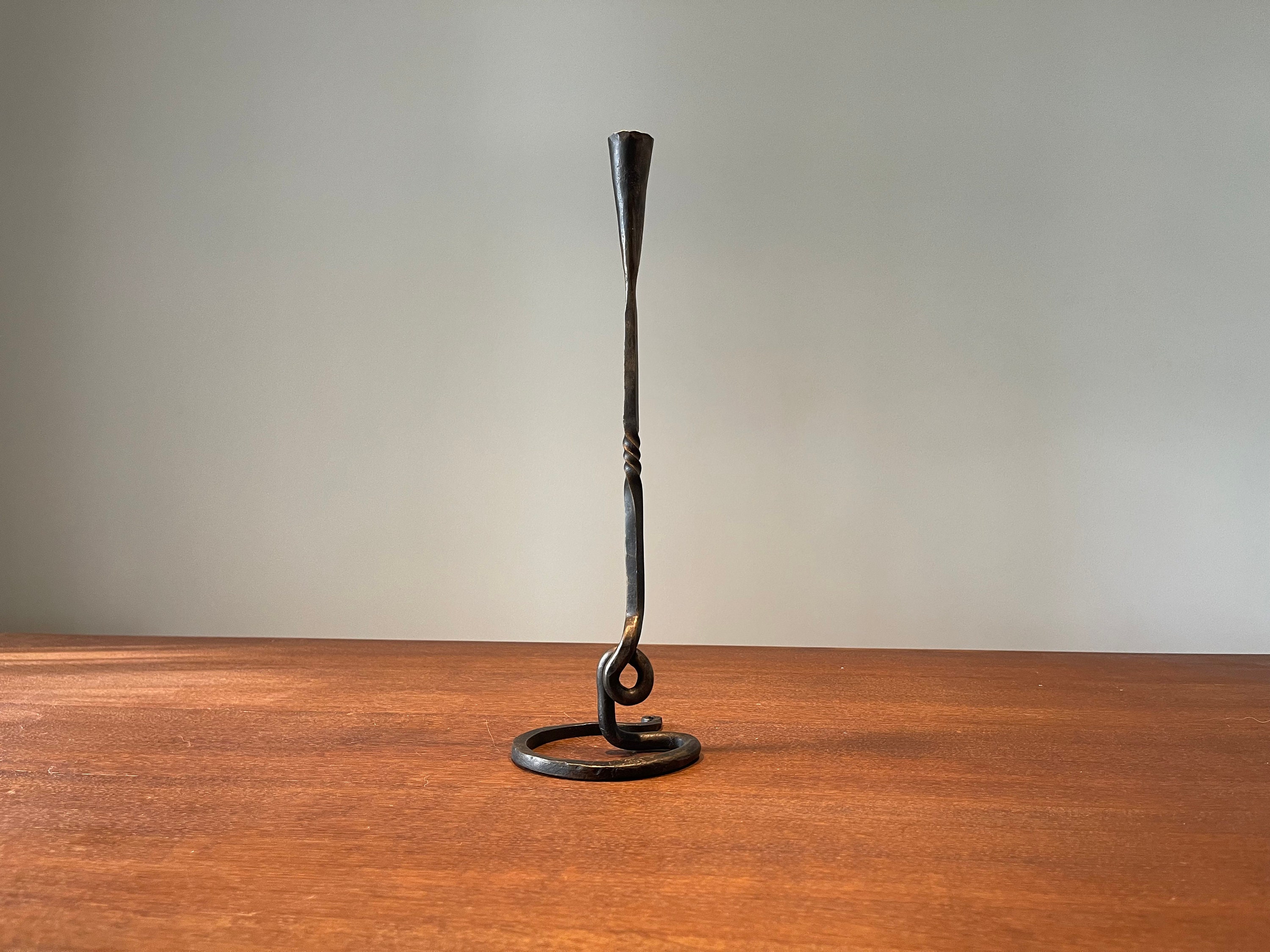 Black Cast Iron Candle Holder Candle Stick Handmade Farmhouse - Etsy