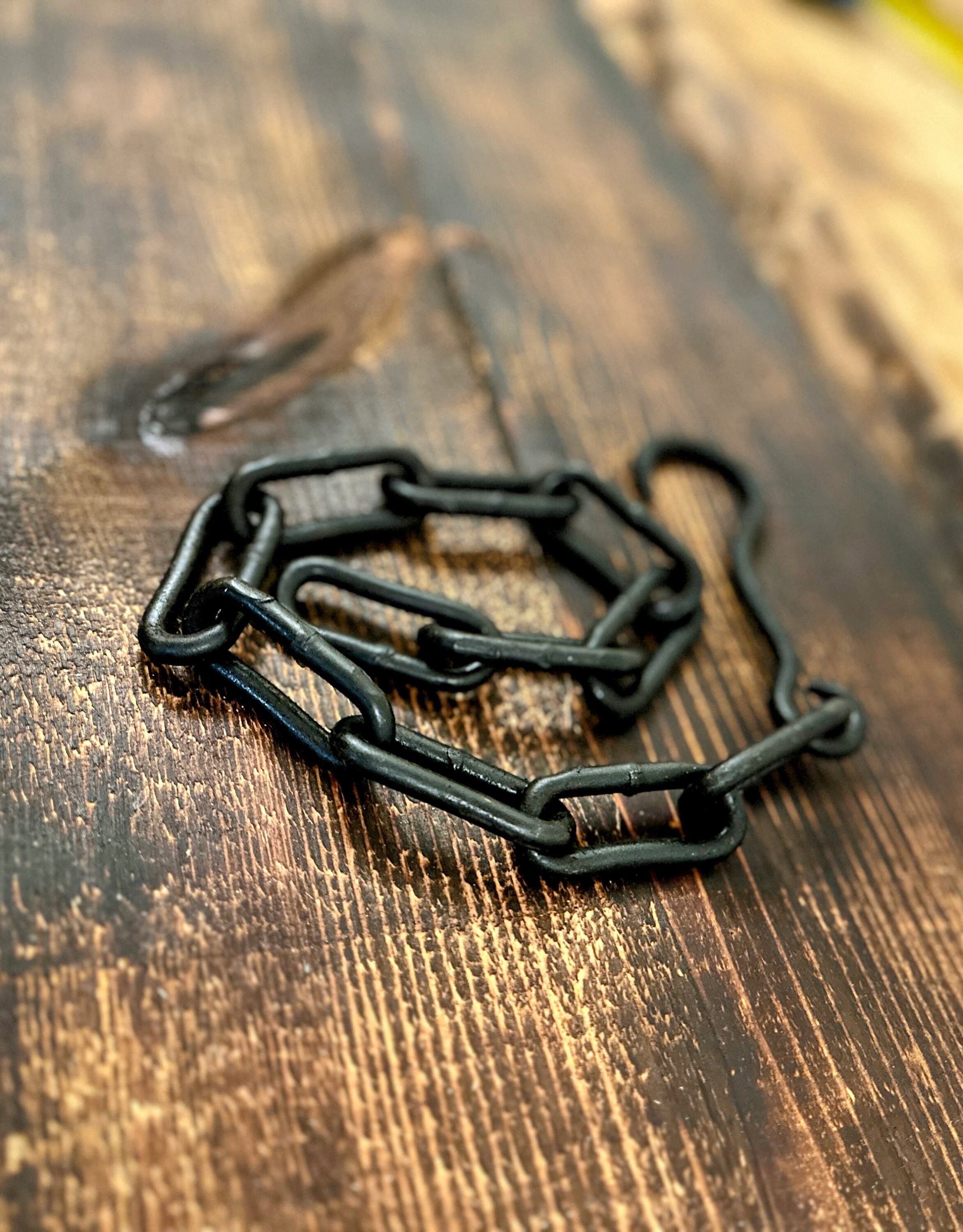 Wrought Iron Chain With Hook Forged Chain Interior - Etsy