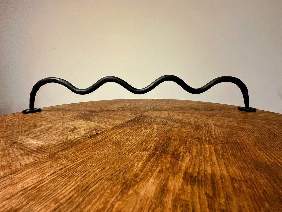 Wavy Blacksmith Door Handle, Wrought Iron, 27 Inch - Etsy