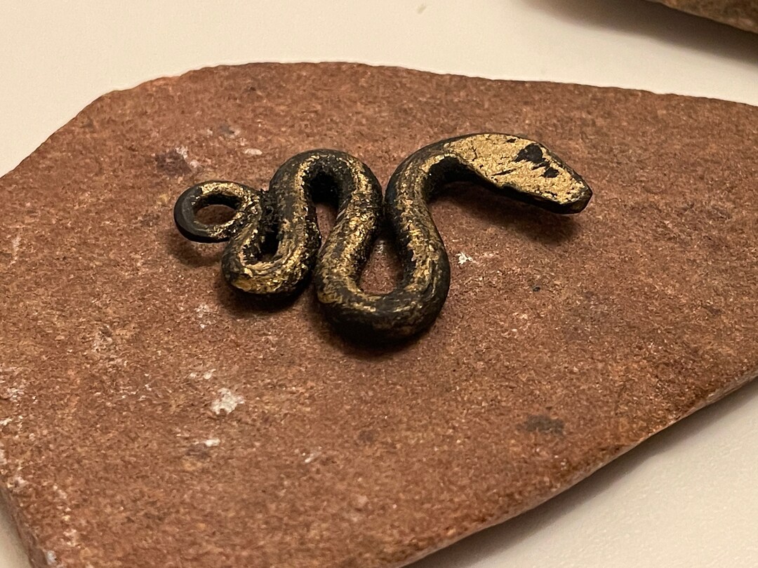Forged Iron Snake Keychain | Handmade Serpent Keyring - Etsy