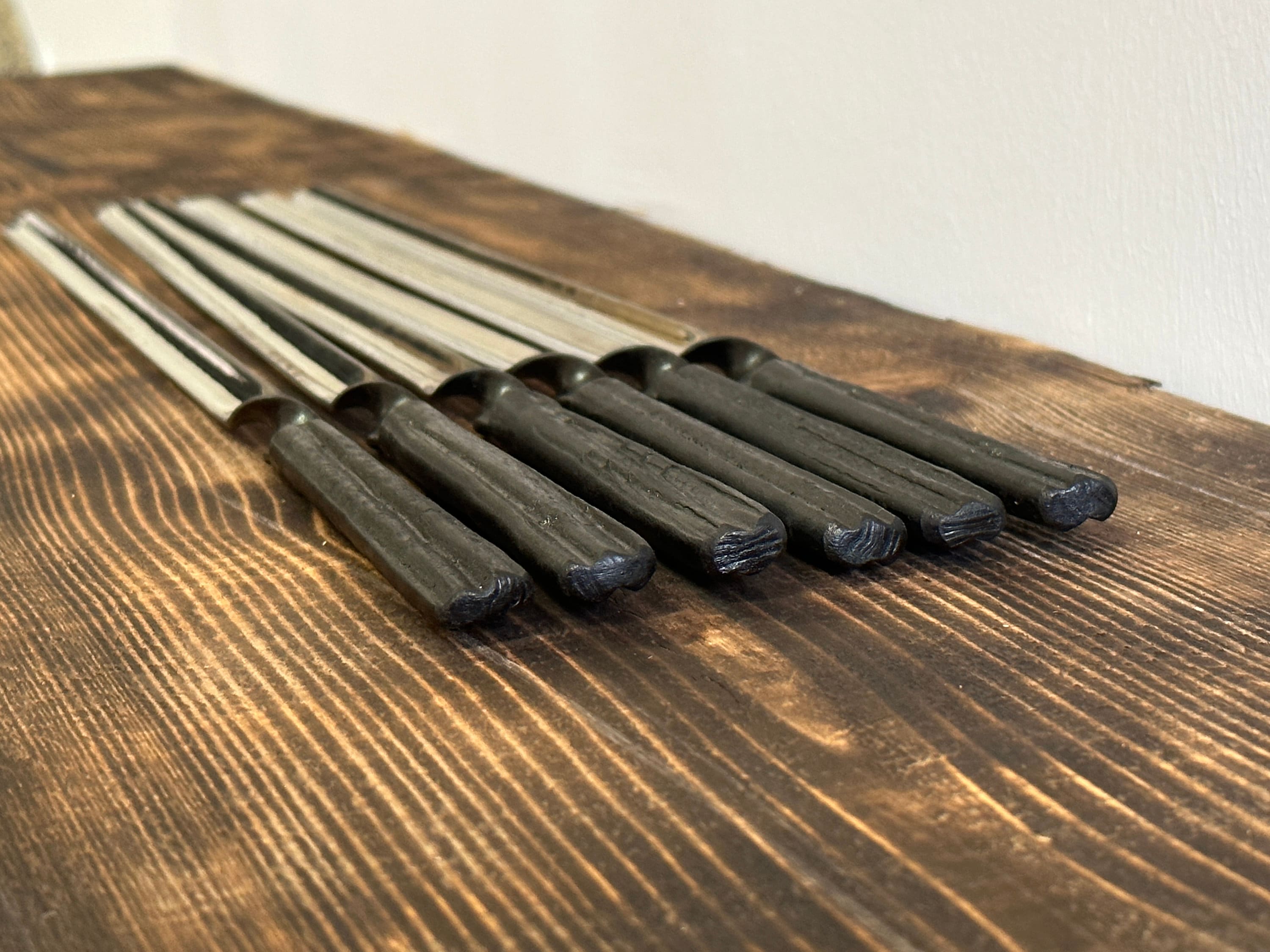 Handmade Wrought Iron BBQ Skewer, Forged Steel Blade - Etsy