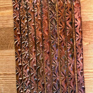 Handcrafted Copper Bookmark With Engraved Flower Design - Etsy