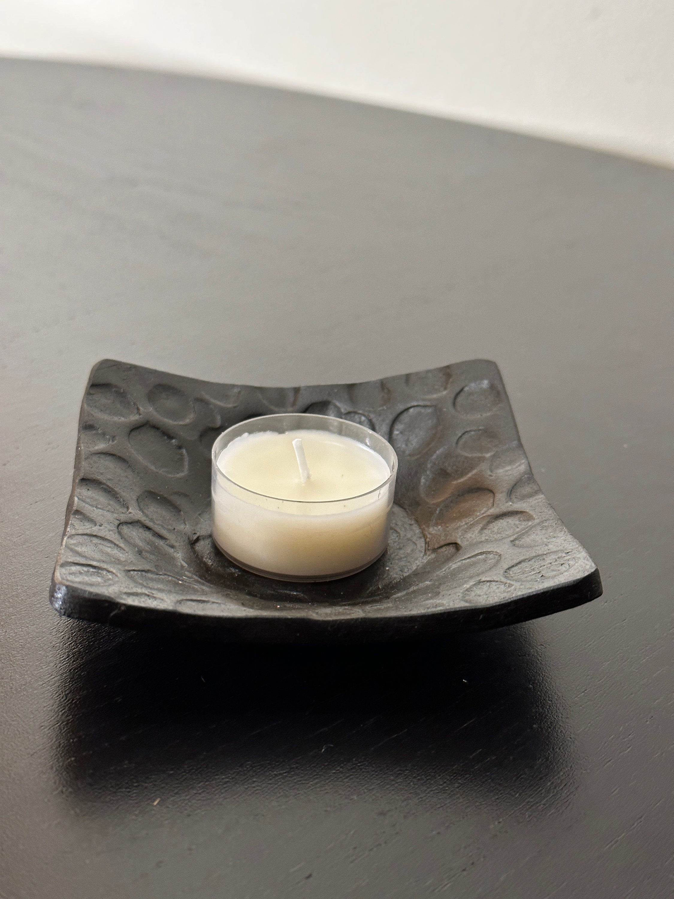 Forged Iron Tea Light Holder, Wrought Iron, Hand Forged, Candlesticks ...