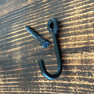 Very Nice Small - Mini Wrought Iron Forged Hook - Etsy