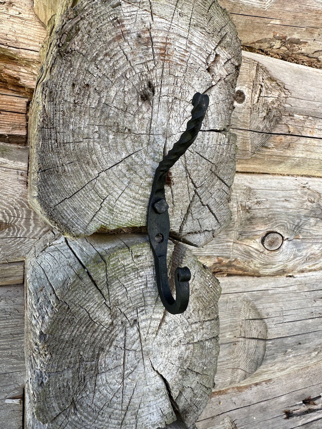 Hand-forged Wrought Iron Wall Hook | Custom-made | Rust-resistant ...