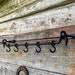 Handcrafted Blacksmith Forged Pan Rack With Sliding Hooks - Rustic ...