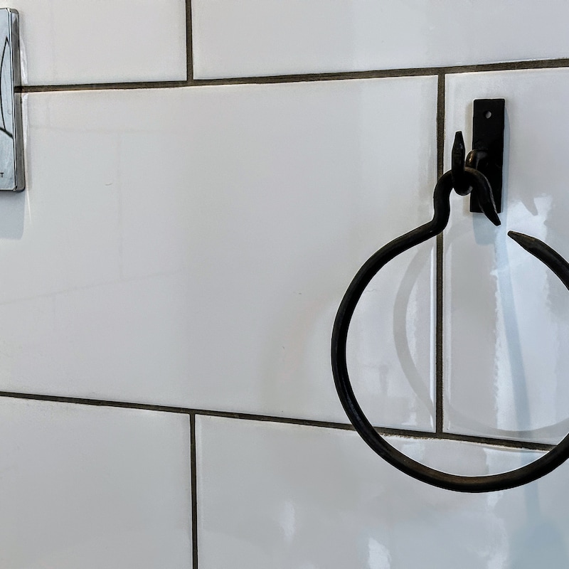 Iron Towel Bar - Etsy