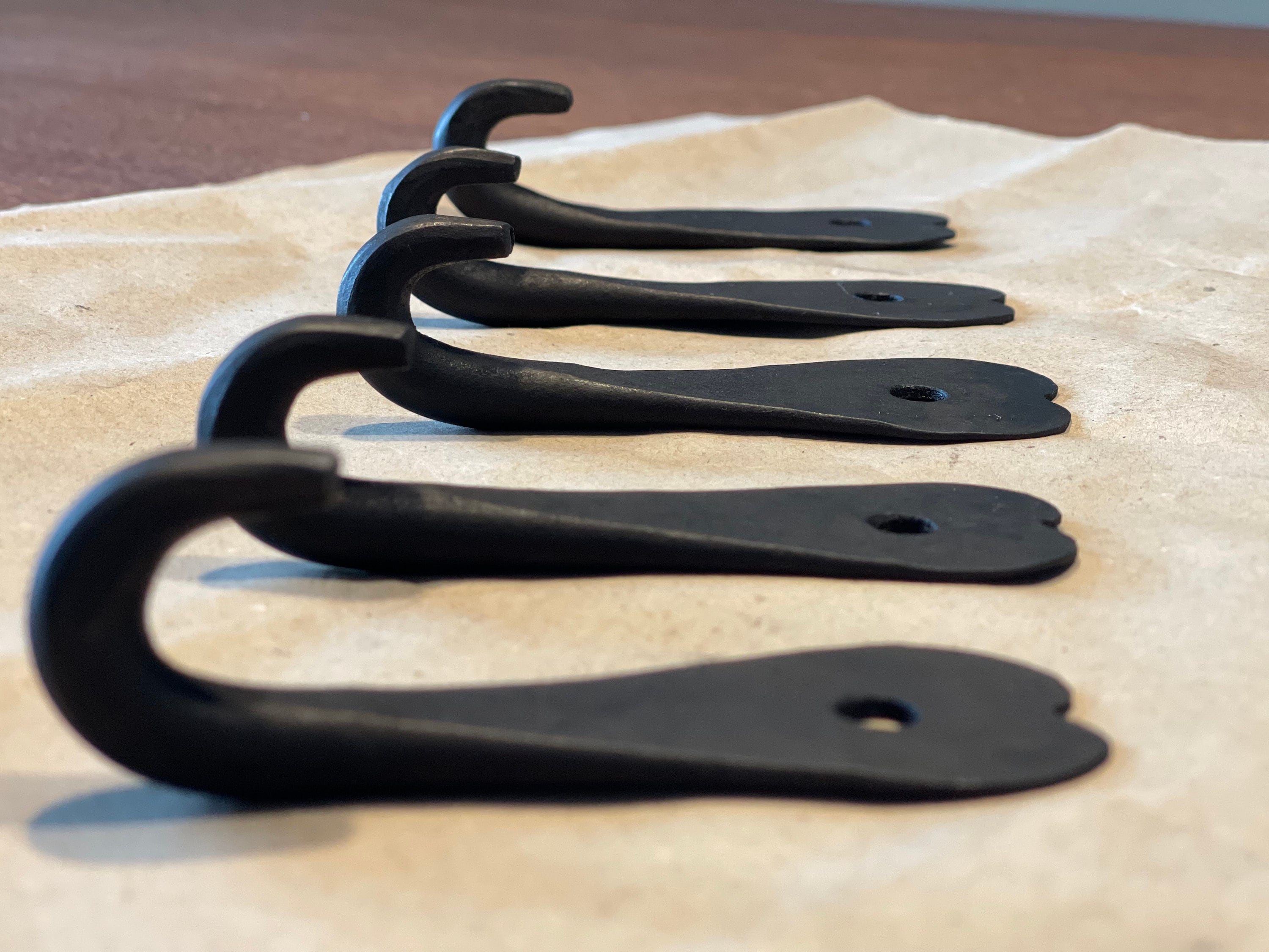 Hand Forged Wrought Iron Coat Hook – Rustic Heart Design - Etsy