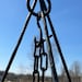 Strong Iron Campfire Cooking Tripod, Handmade With Wrought Iron Chain ...